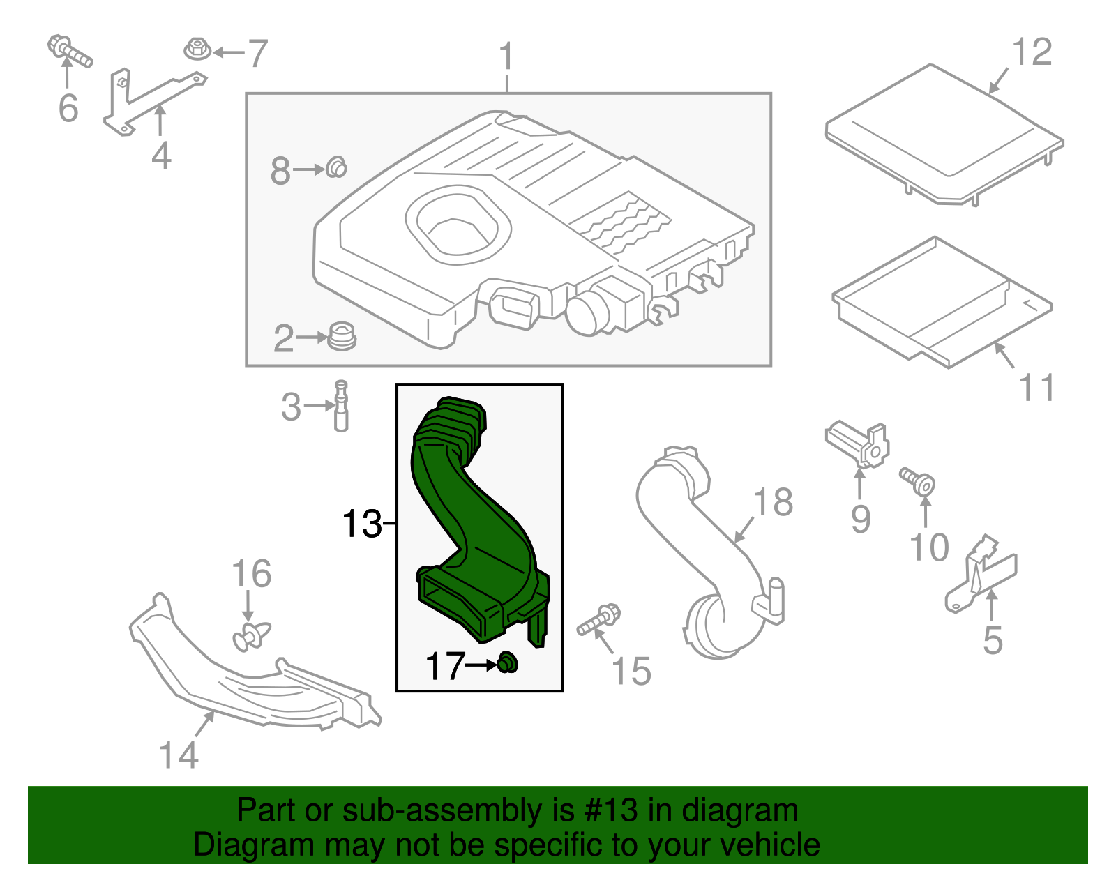2013-2018 Ford C-Max Inlet Tube FV6Z-9C675-A | OEM Parts Online