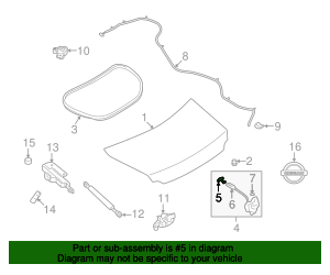 2009-2023 Nissan Release Handle 84691-EH100 | OEM Parts Online