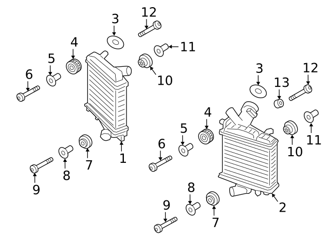 2019-2023 Porsche Cayenne Inter-Cooler PAB-145-803-A | OEM Parts Online