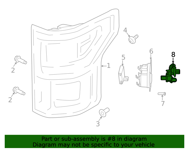 ML3Z-13410-C - Blind Spot Radar Wire 2021-2023 Ford F-150 | Ford Parts ...