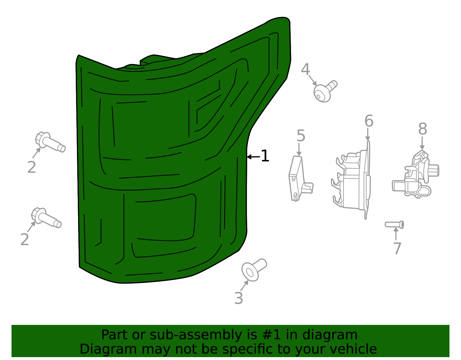 NL3Z-13404-F - Tail Lamp Assembly 2021-2023 Ford F-150 | Ford Parts Direct