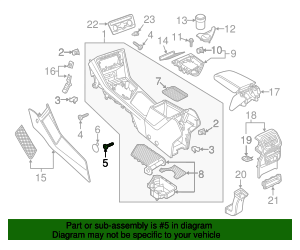 2015-2023 Volkswagen Console Body Screw N-911-883-01 | vwpartscente