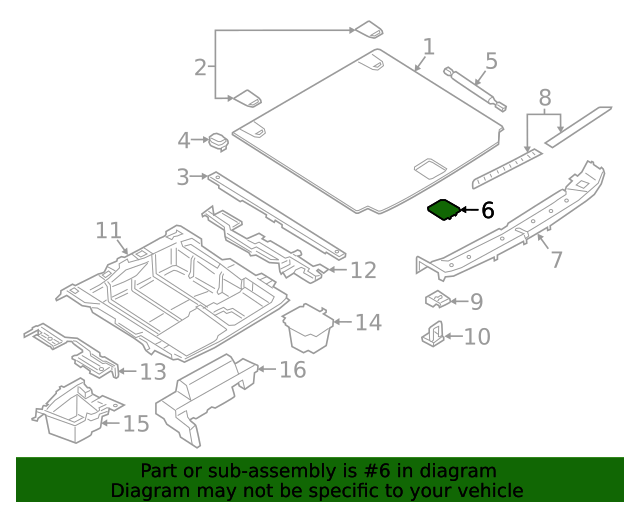2019-2024 BMW Handle, floor carpet-luggage comp 51-47-9-471-108 ...