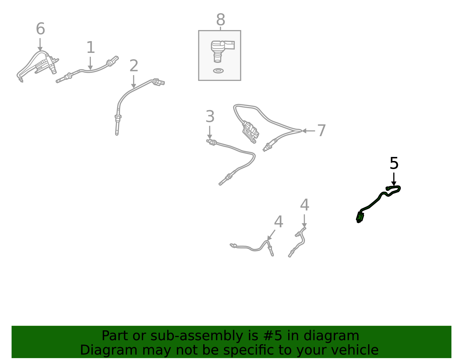 2023-2025 GM Exhaust Temp Sensor 12713949 GM | GMPartsDirect.com