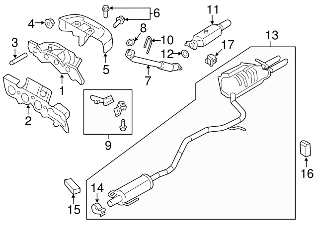 2010 Ford Catalytic Converter AE5Z-5E212-N | Blue Springs Ford
