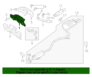 2009-2013 Ford Exhaust Manifold 9L8Z-9430-A | TascaParts.com