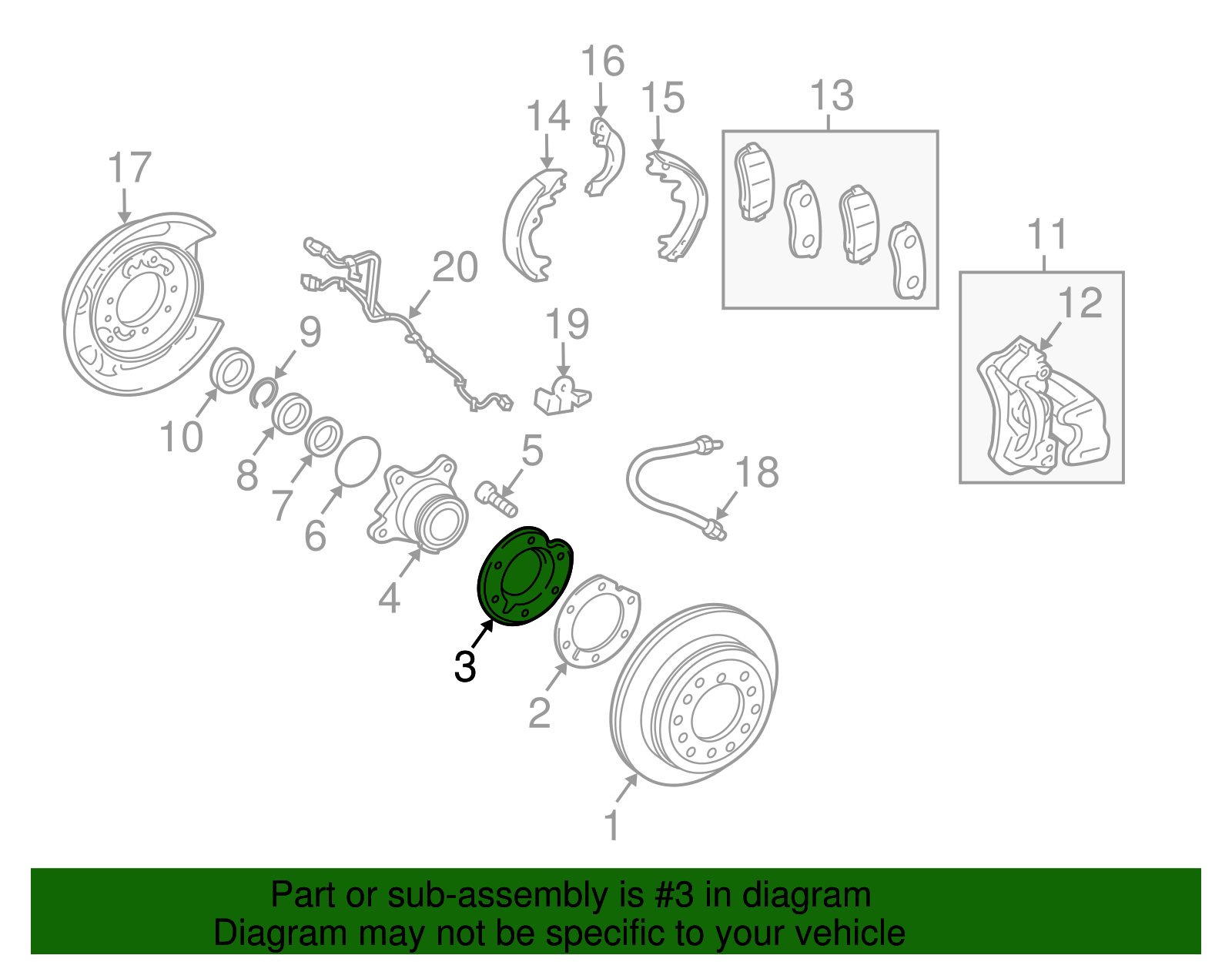 2003-2024 Toyota Rotor Deflector 42441-60060 | Toyota Parts Center
