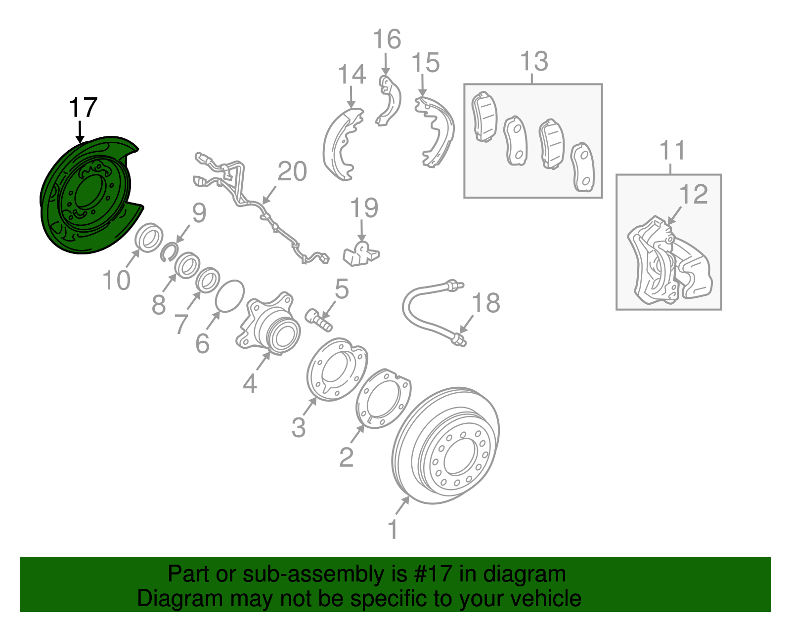 2003-2024 Toyota Backing Plate 46503-60131 | OEM Parts Online