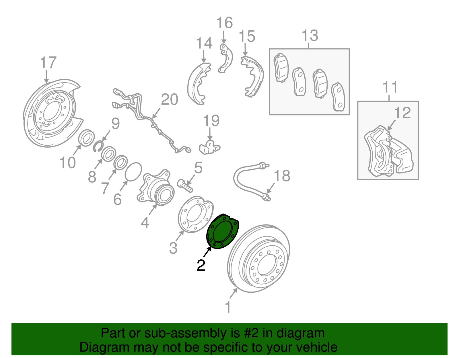 2001-2024 Toyota Gasket 42443-60010 | Toyota Parts Center