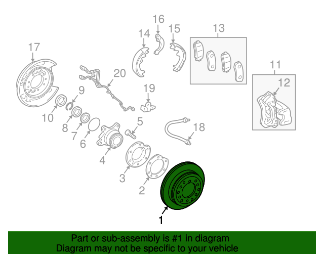 42431-60311 - Disc Brake Rotor (Rear) - 2010-2024 Toyota | OEM Genuine ...
