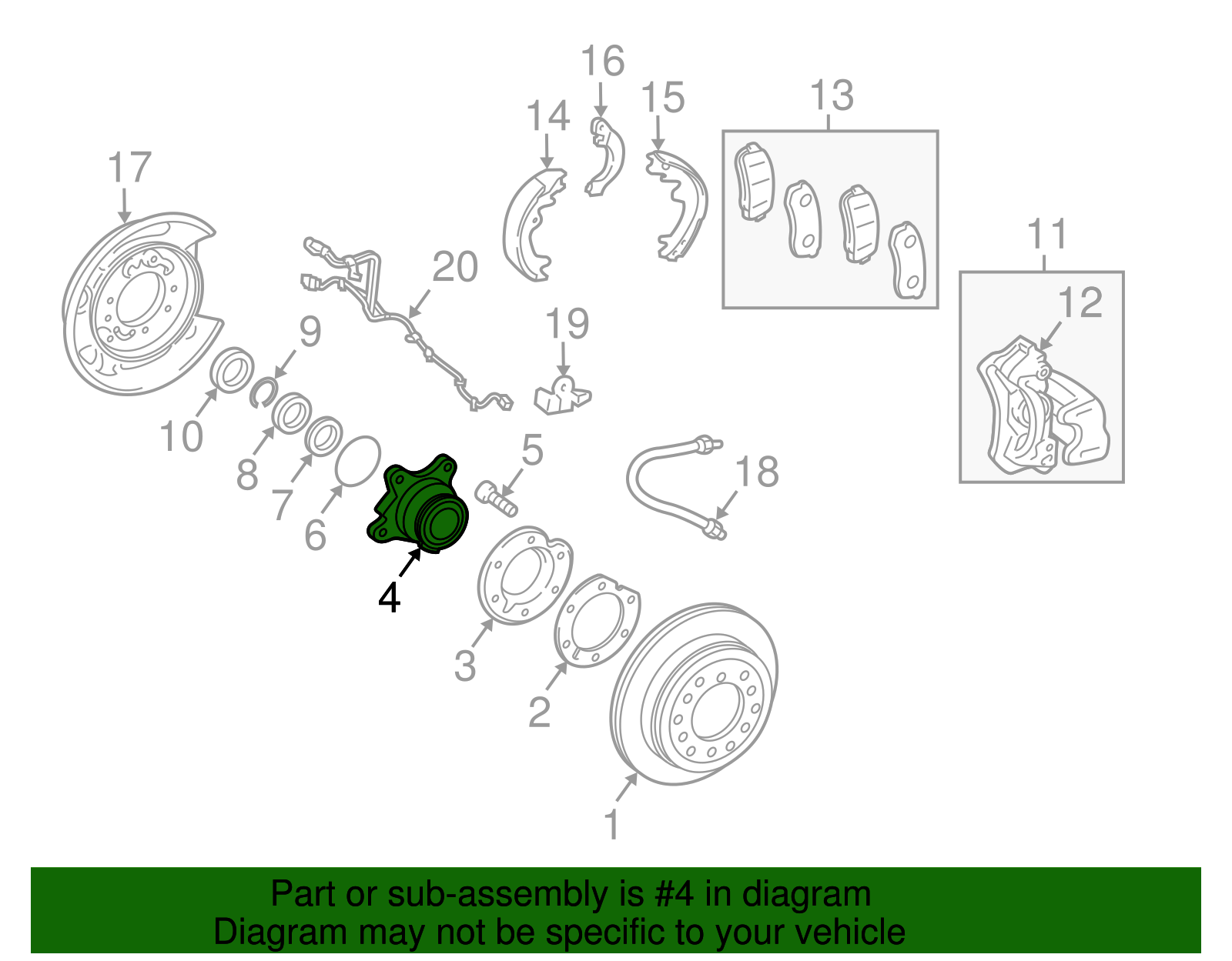 2003-2024 Toyota Hub & Bearing Assembly 42460-60010 | Toyota Parts Center