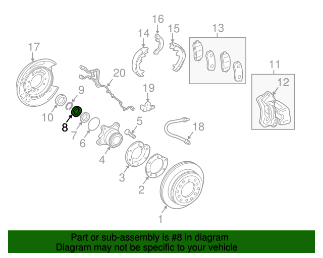 2003-2023 Toyota Retainer 42423-60050 | OEM Parts Online