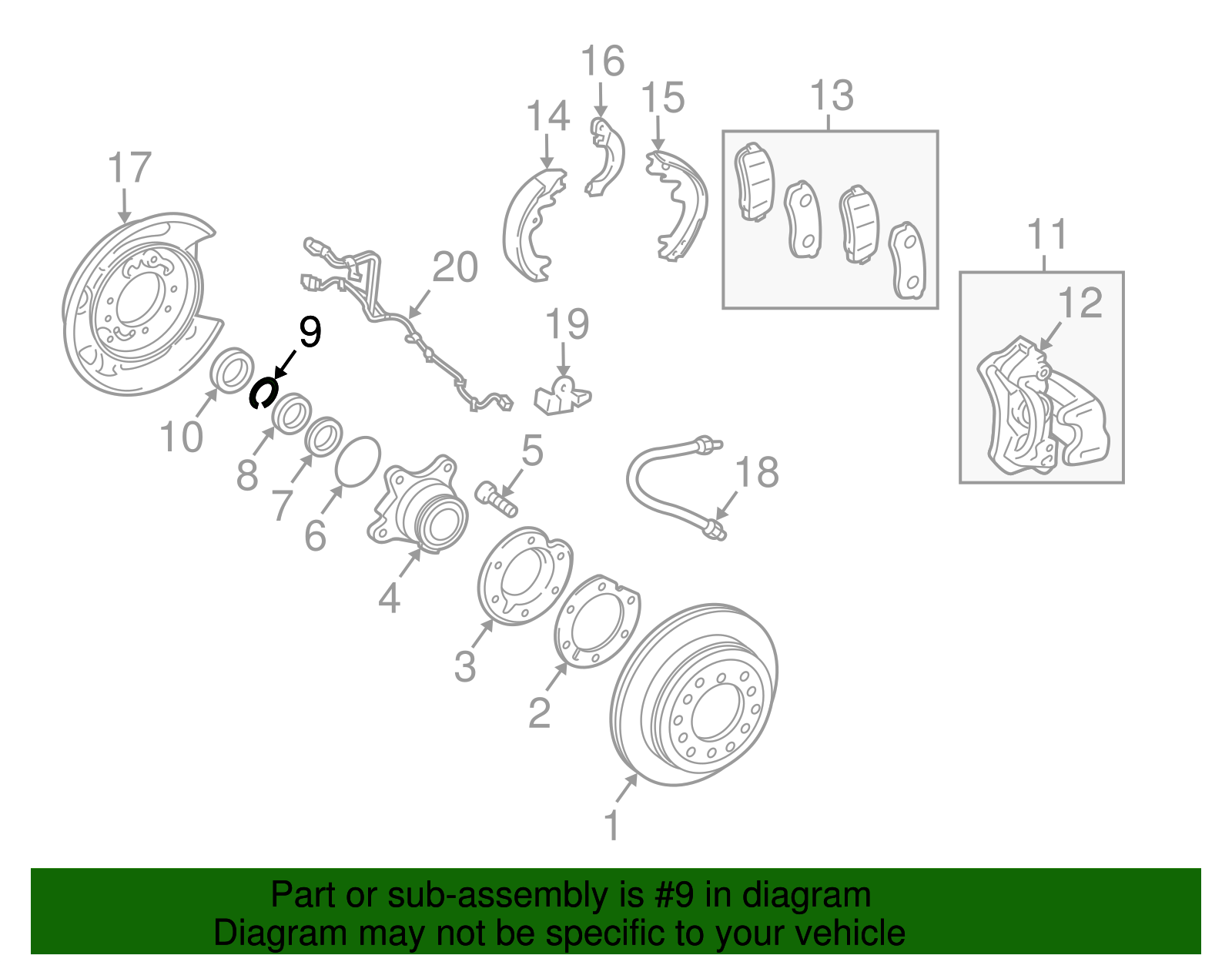 90520-41019 - Hub & Bearing Snap Ring - 2003-2024 Toyota ...