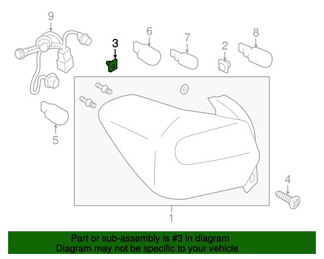 2009-2017 Subaru Combo Lamp Grommet 909220011 | QuirkParts