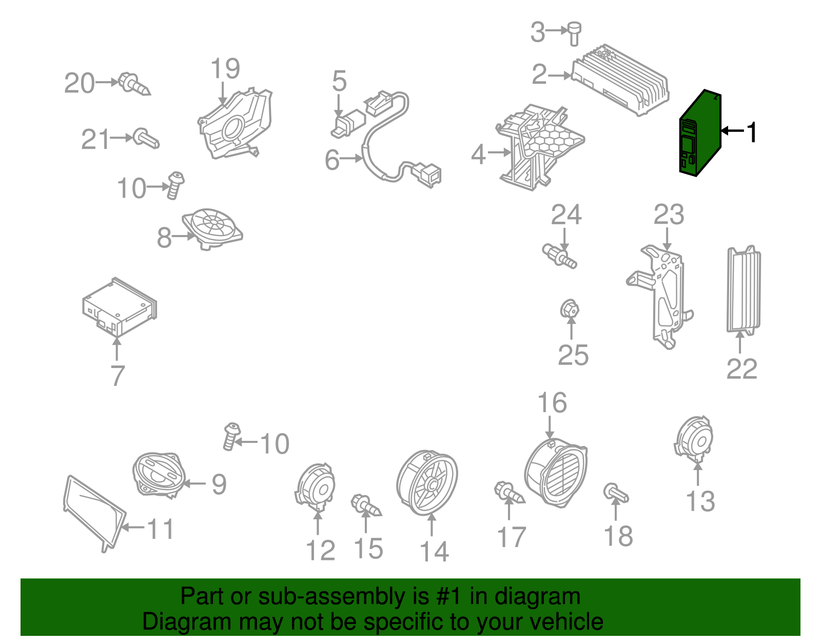 4G0-035-056-F - High-Quality Radio Control Unit for 2013 Audi ...