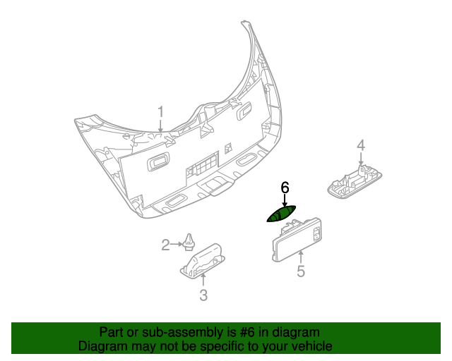 26282-0V200 - Dome Lamp Bulb 2003-2022 Nissan | Nissan Parts ...