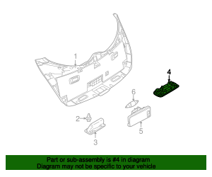 2009-2014 Nissan Murano Switch Bezel 90970-1AA0A | Bill Kay Nissan Parts
