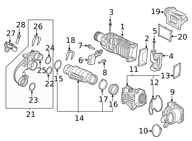 2017-2022 Volvo Air Duct 32222167 | TascaParts.com
