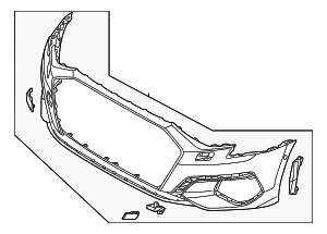 2022-2024 Audi Bumper Cover 8Y0-807-065-A-GRU | Audi USA Parts