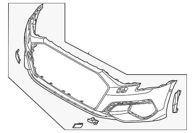 2022-2024 Audi Bumper Cover 8Y0-807-065-A-GRU | Audi USA Parts