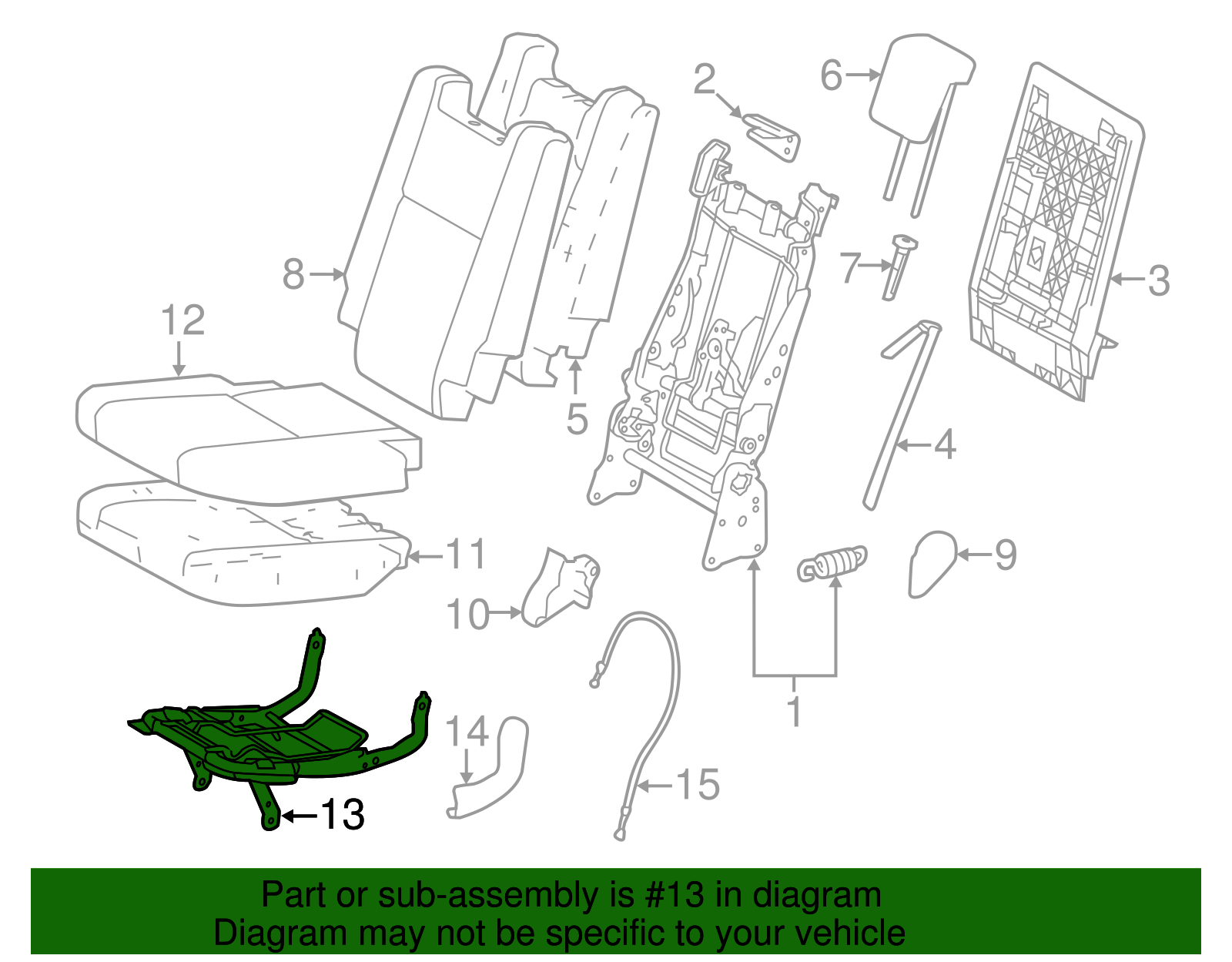 2014-2019 Toyota Highlander Frame Assembly 79202-0E030 | Toyota Parts ...