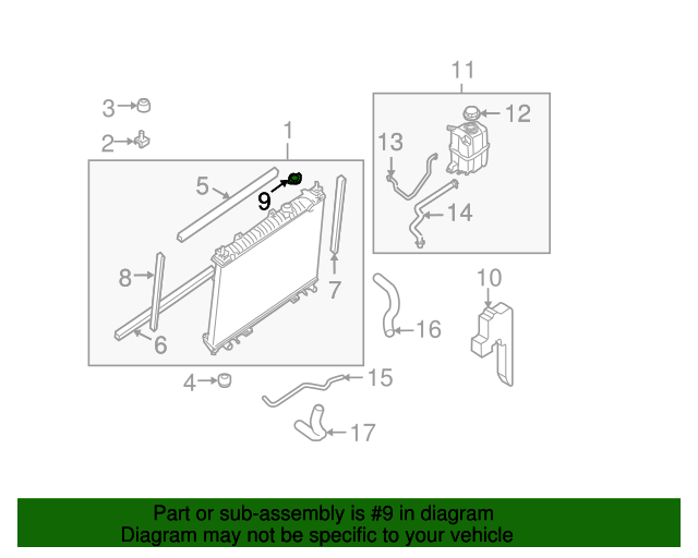 2009-2015 Nissan Cap 21430-ZZ00A | TascaParts.com