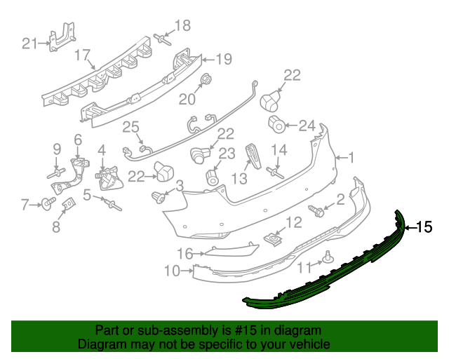 2015-2018 Ford Focus Grille F1EZ-17232-A | OEM Parts Online