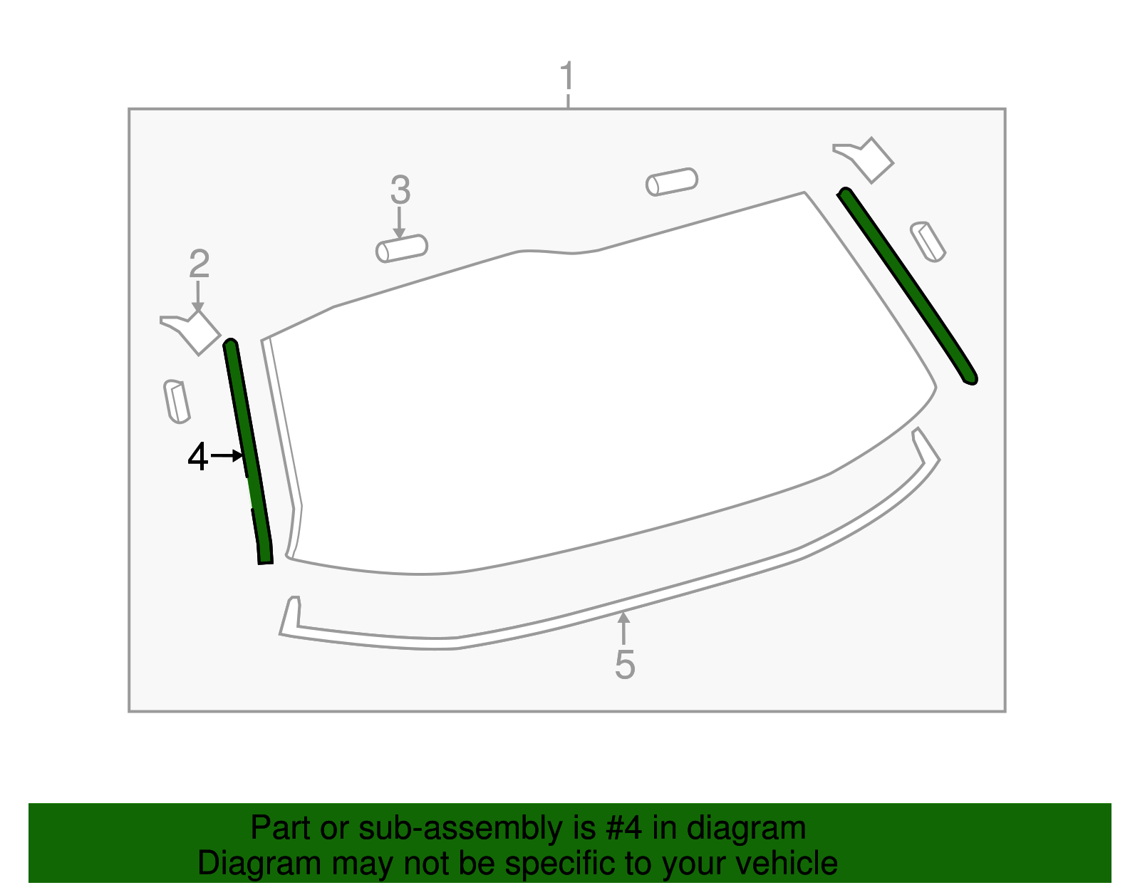 2011-2020 Toyota Sienna Side Molding 75573-08020 | Toyota Parts Center