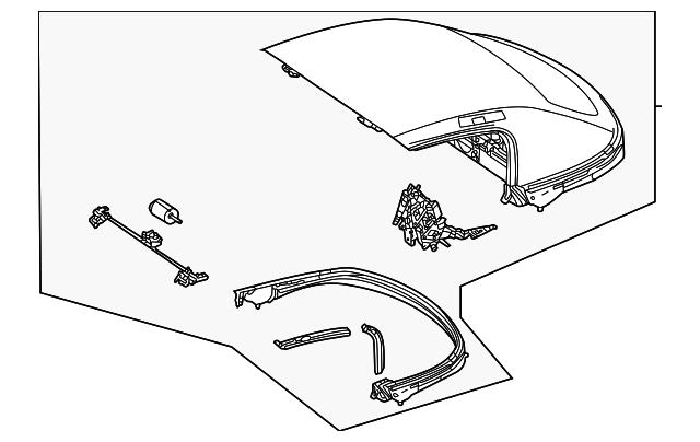 190-770-39-00 - Soft Top Frame Mercedes-Benz USA Parts
