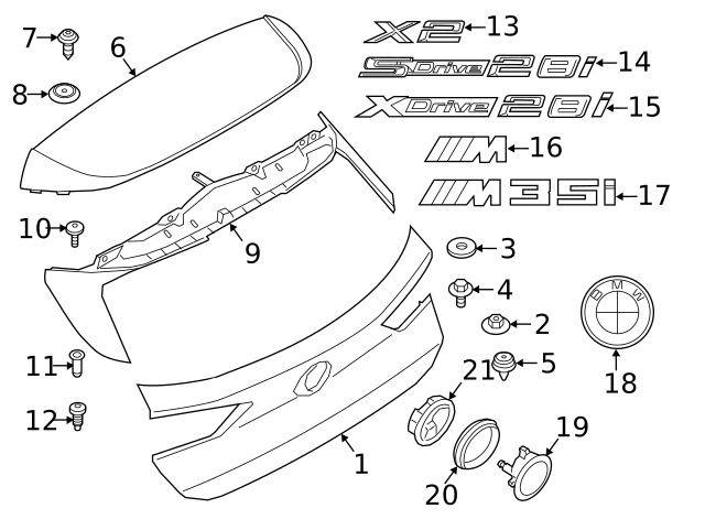 51137467656 - 2018-2022 BMW X2 Lower Panel (51-13-7-467-656) | BMW of ...