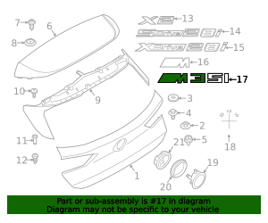 51148072122 - 2019-2022 BMW X2 Nameplate (51-14-8-072-122) | BMW of ...