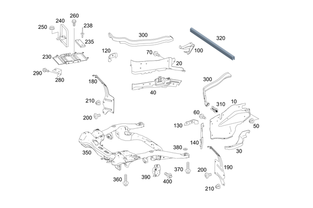 190-620-65-01 - Integral Carrier 2016-2021 Mercedes-Benz | Mercedes ...