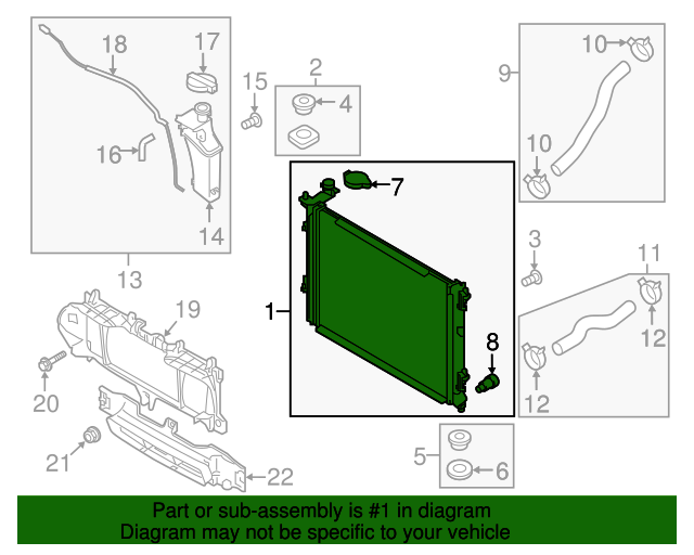 25310-3T200 - Radiator Assembly 2015 Kia K900 | Kia.Parts Store