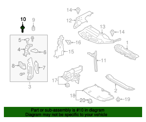 53119-53021 - Bumper Cover Protector For 2008-2023 Lexus | Lexus OE Parts