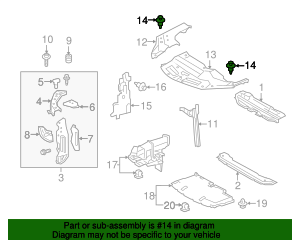 90467-07217 - Sight Shield Clip 2010-2025 Lexus | Lexus of Stevens ...
