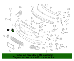 51118055044 - 2010-2017 BMW Tow Eye Cap (51-11-8-055-044) | BMW of ...
