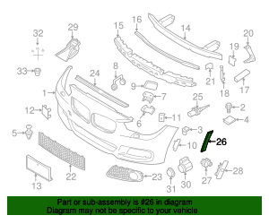 63-14-7-199-627 - Reflector - 2010-2017 BMW | Buy BMW Parts Now