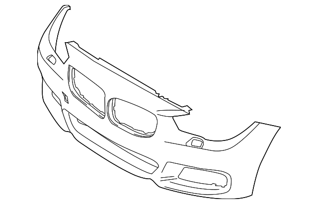 51118055054 - 2010-2017 BMW Bumper Cover (51-11-8-055-054) | BMW of ...