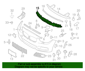 Genuine BMW 51-11-8-049-293 | Energy Absorber | FREE Shipping on Most ...