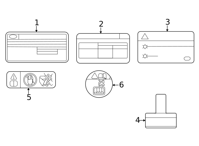 2021-2022 Kia Seltos Tire Press Label 05203 Q5300 | TascaParts.com