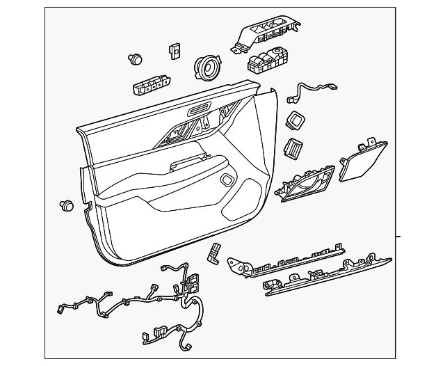 2020-2022 Cadillac CT4 Door Trim Panel 85000633 | GMPartsDirect.com