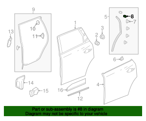 2010-2021 Acura Clip, Panel 90651-TA0-003 | OEM Parts Online