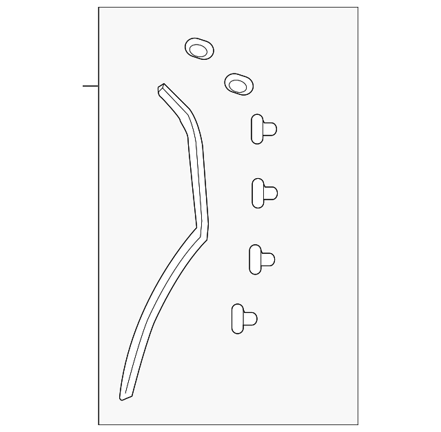 72829-TZ5-A01 - 2014-2020 Acura MDX - Seal, R Rear Door Gap | All ...