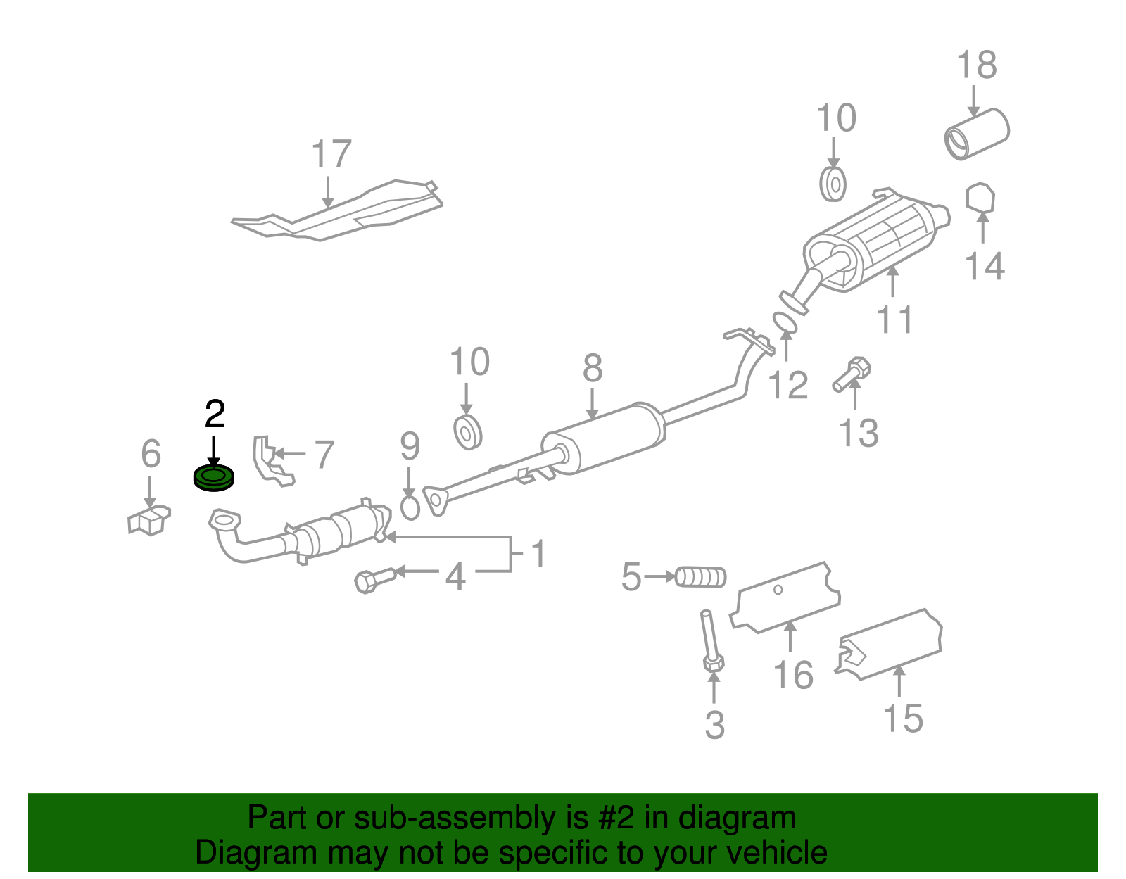 18229-SLJ-033 - Converter & Pipe Gasket 2007-2011 Honda CR-V | Honda Parts Online