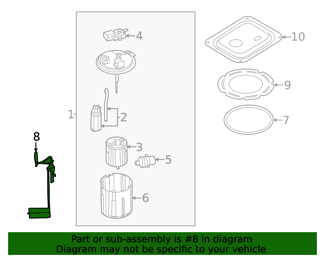 94460-R0300 - Level Sensor 2022 Kia Carnival | Kia.Parts Store