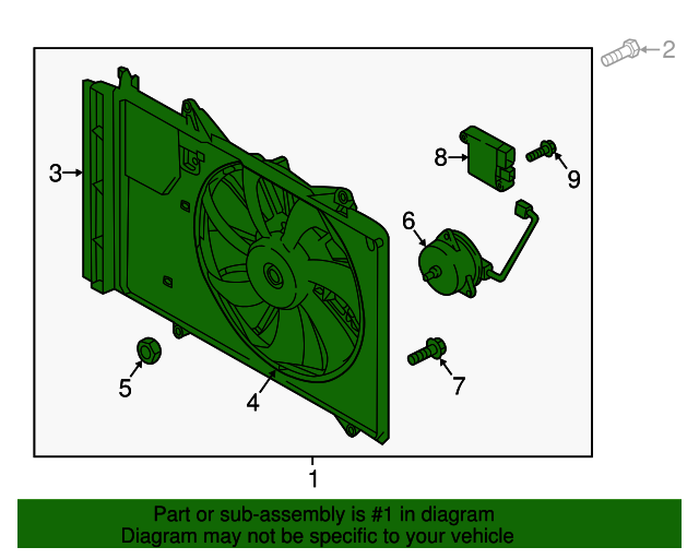 PEHH-15-025 - Fan Assembly - 2016-2021 Mazda CX-3 | MazdaSwag