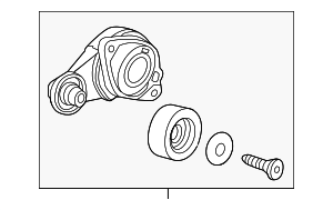 31170-5KK-003 - Accessory Drive Belt Tensioner Assembly 2016-2017 Honda ...
