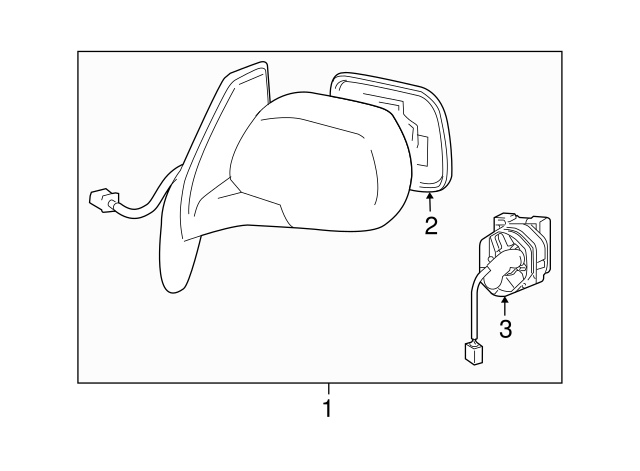 2008 Lexus RX400h Mirror Assembly 87940-48241-D1 | OEM Parts Online