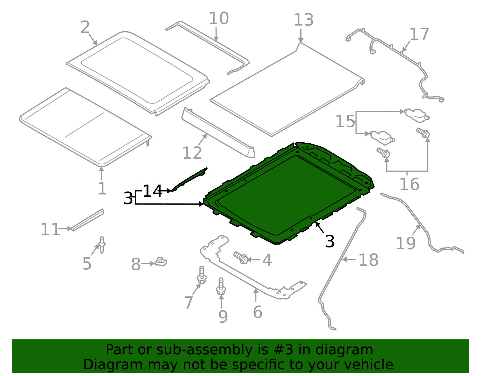 Ford Dealership 2021-2025 Ford Sunroof Frame ML3Z-16502C22-C | Ford ...