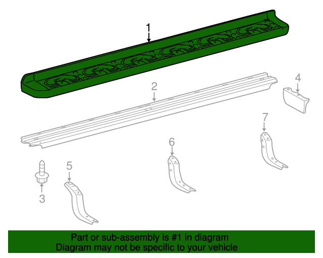 51772-35170 - Step Plate - 2010-2024 Toyota 4Runner | OEM Genuine ...
